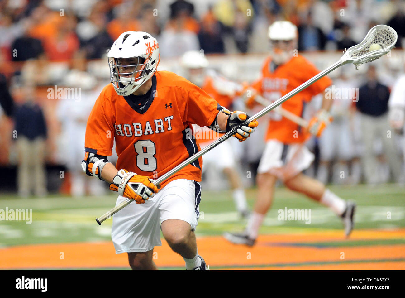 Apr. 19, 2011 - Syracuse, New York, U.S - Hobart Statesmen defenseman ...