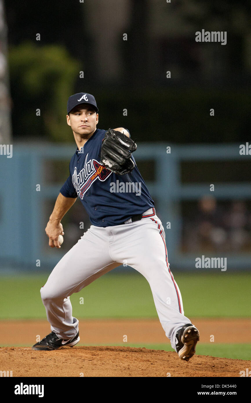Apr. 19, 2011 - Los Angeles, California, U.S - Atlanta Braves starting ...