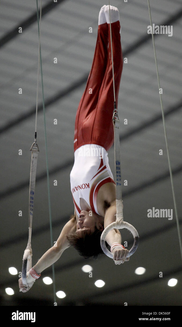 Apr. 23, 2011 - Tokyo, Japan - KOHEI UCHIMURA competes in on the rings ...