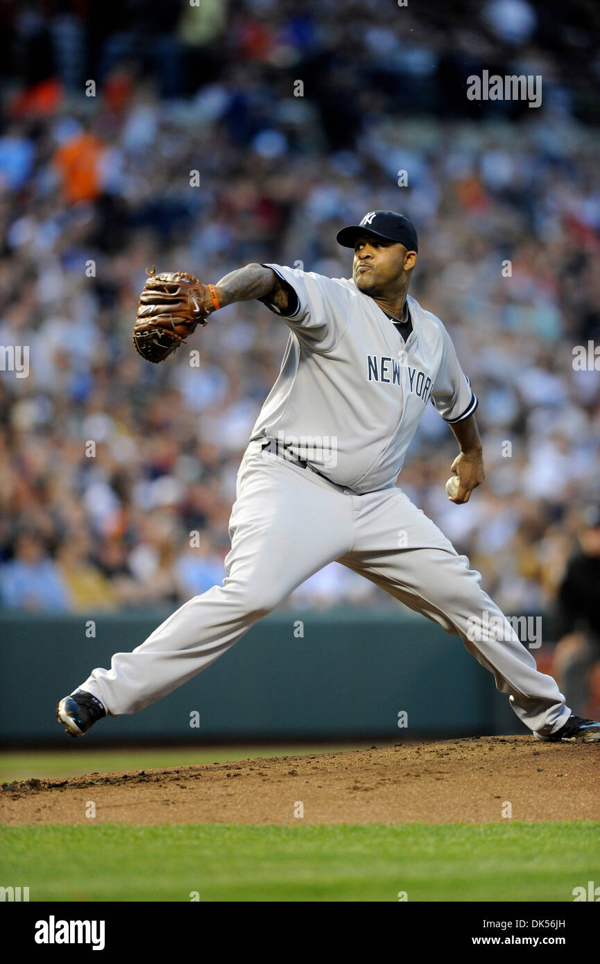 Apr. 23, 2011 - Baltimore, Maryland, U.S - New York Yankees starting ...