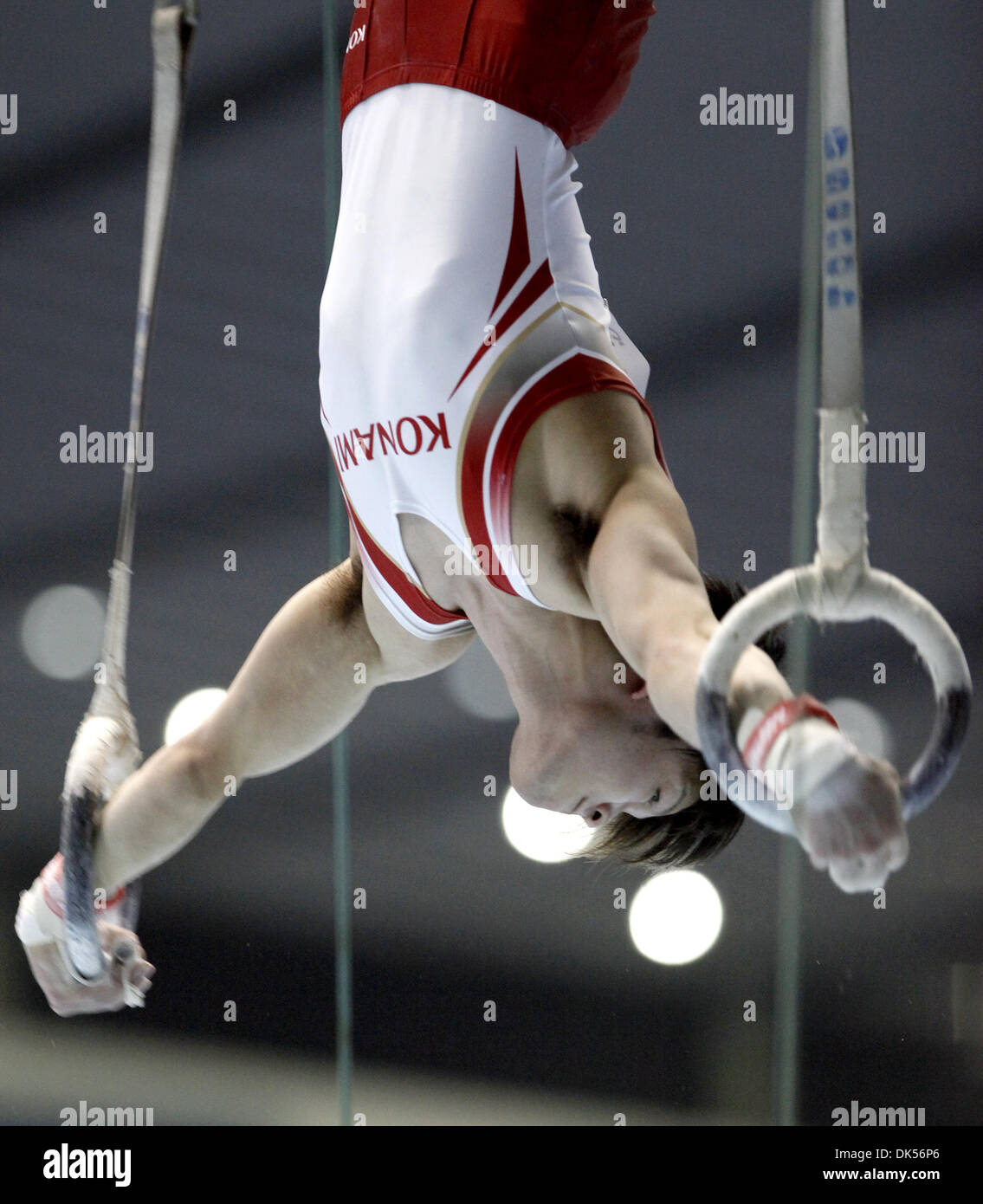 Apr. 24, 2011 - Tokyo, Japan - KOHEI UCHIMURA competes on the rings ...