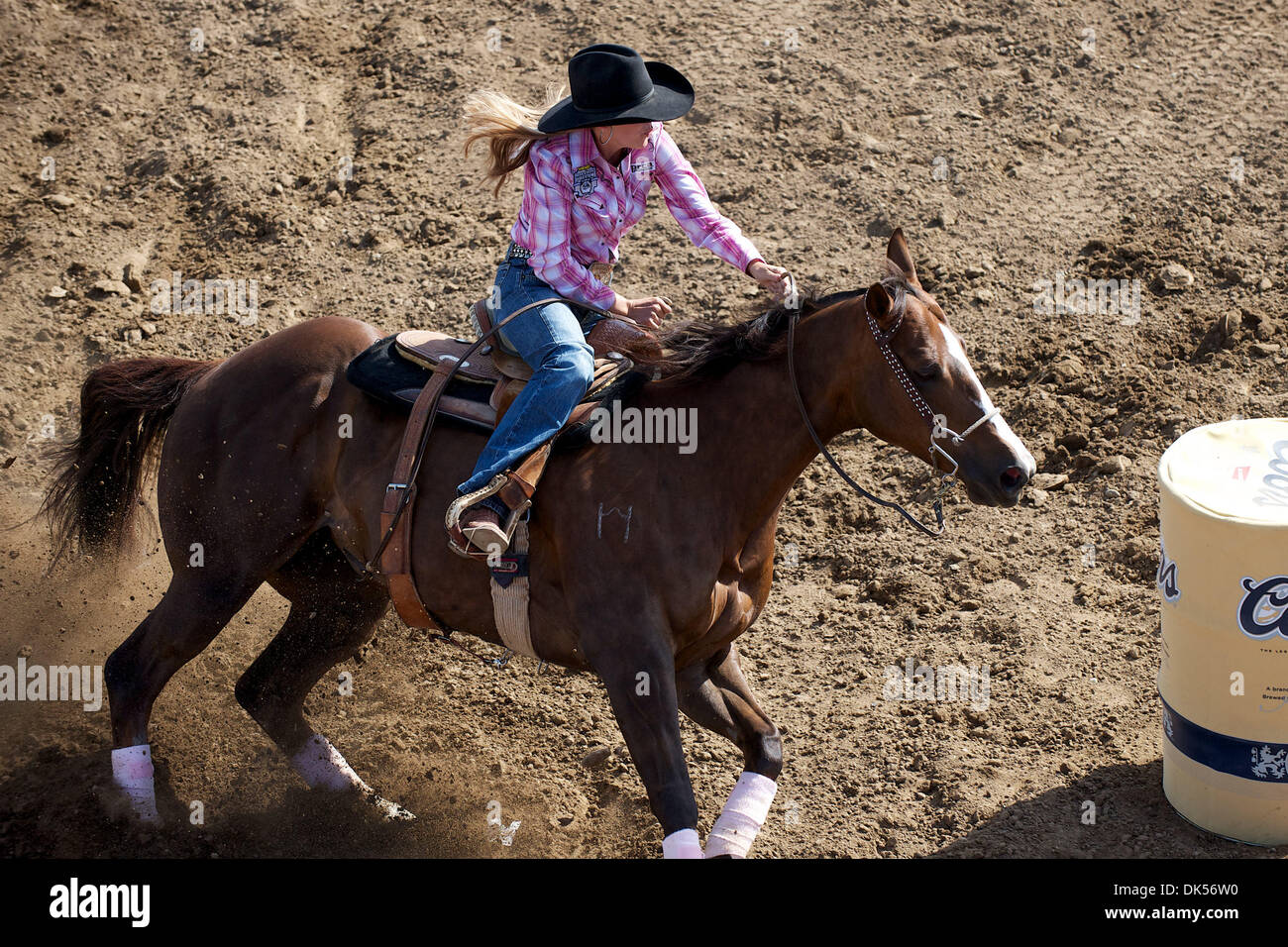 Apr. 24, 2011 - Clovis, California, U.S - Barrel racer Christina ...