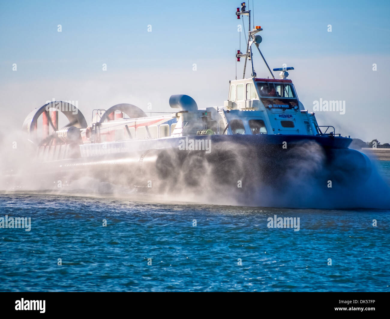 The hovertravel hovercraft between Portsmouth (Southsea) and the Isle ...