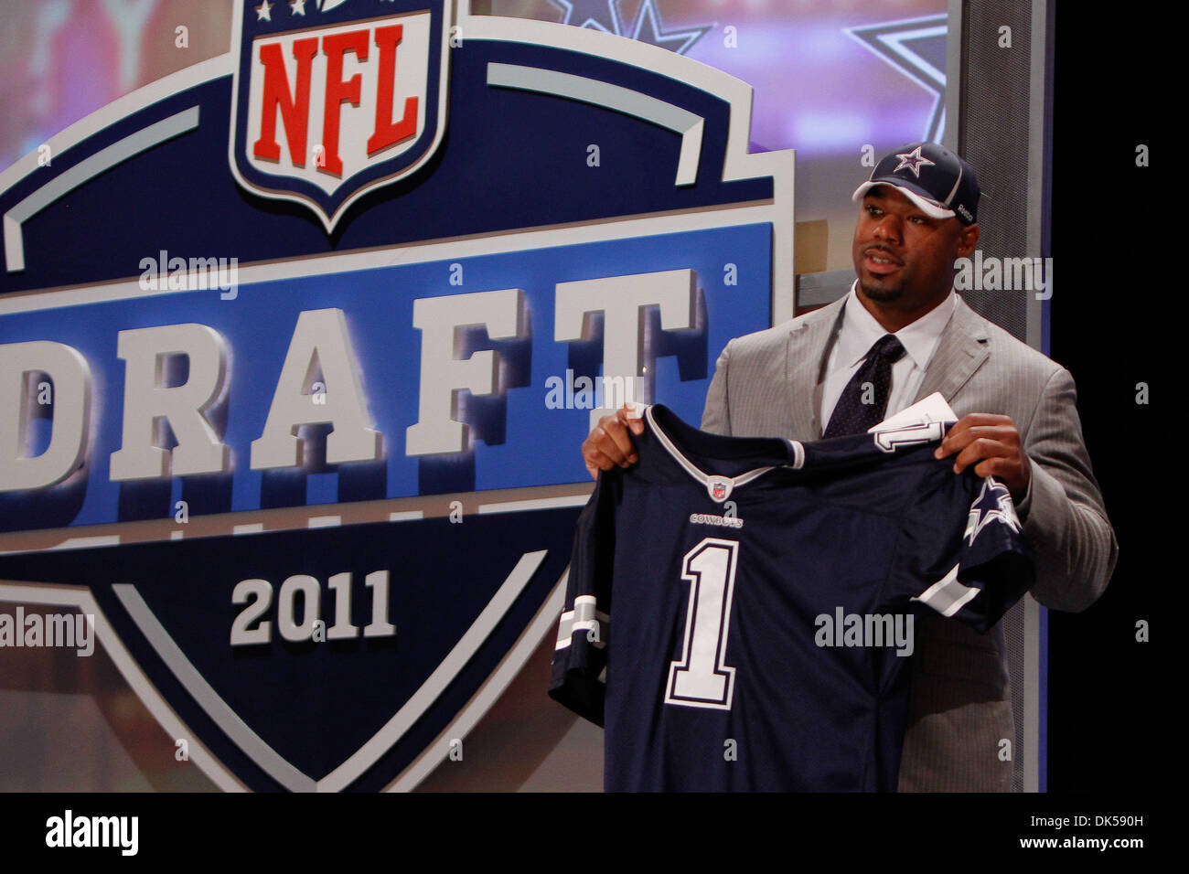 April 28, 2011 - New York, New York, U.S - Tyron Smith is introduced as ...