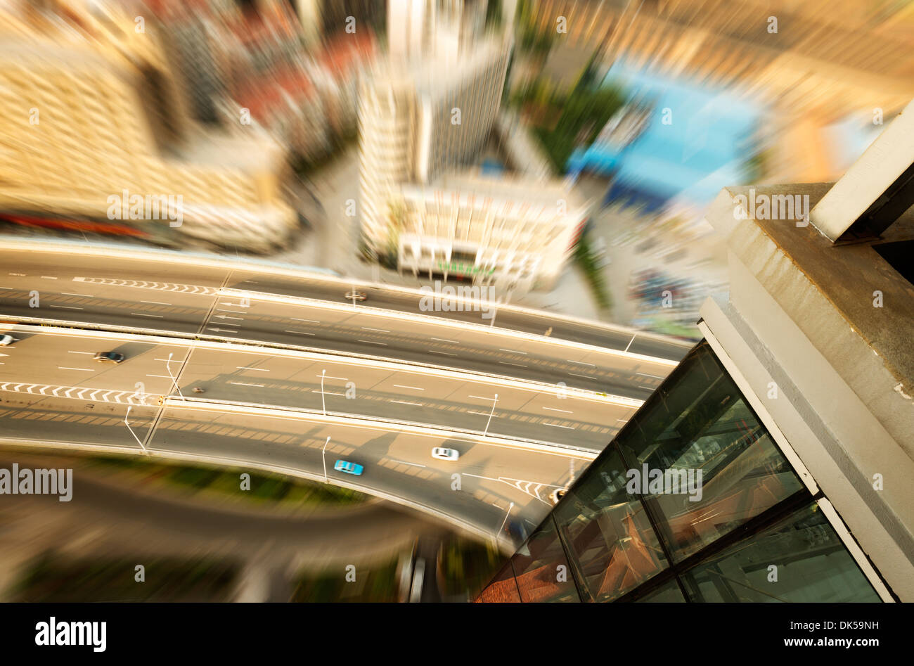 Aerial view of the Stack Interchange Stock Photo - Alamy