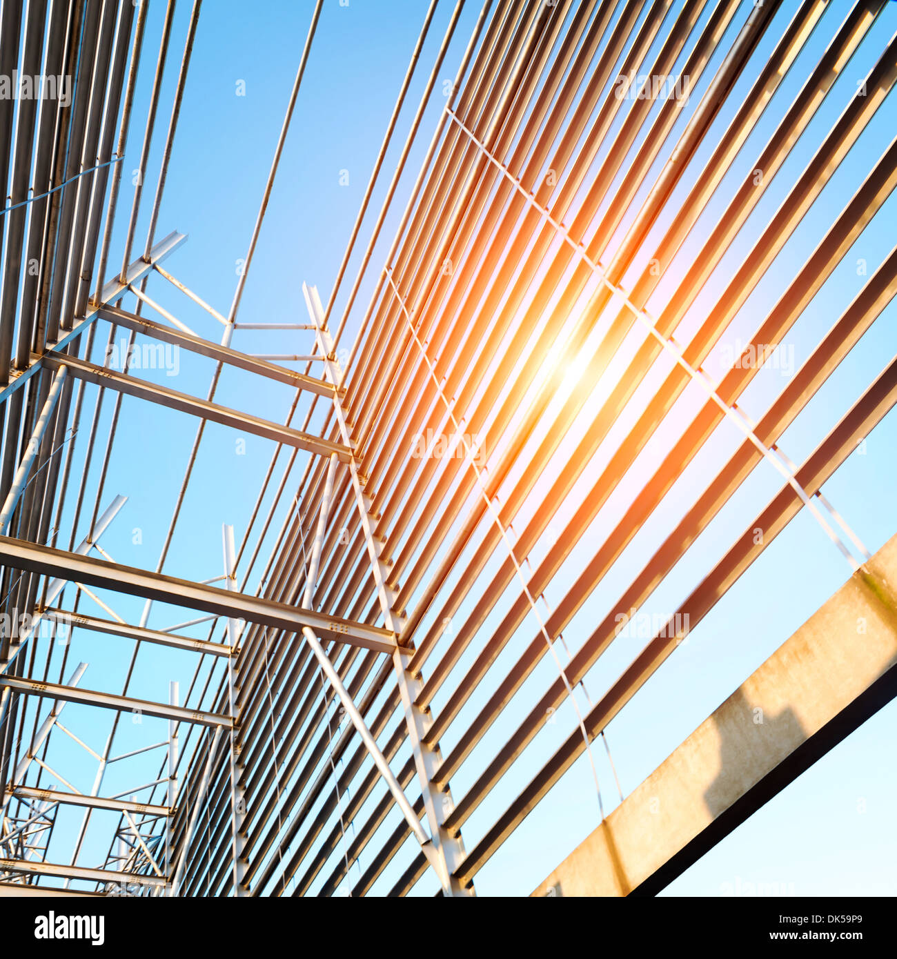 Structural steel framework Stock Photo - Alamy