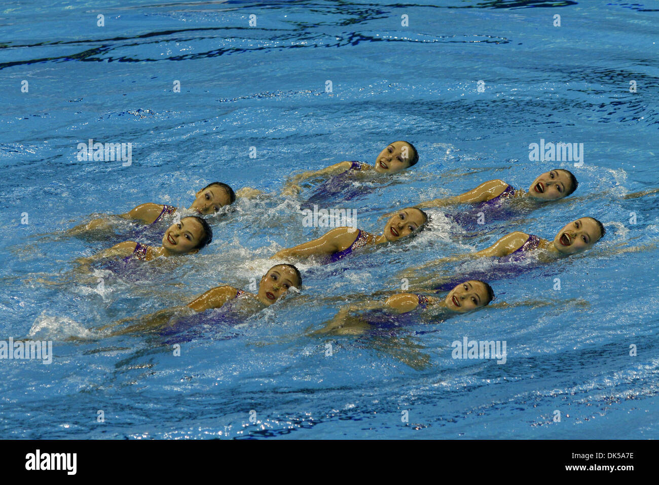July 20, 2011 - Shanghai, China - The Chinese synchronized swimming ...