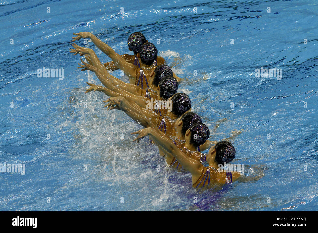 July 20, 2011 - Shanghai, China - The Chinese synchronized swimming ...