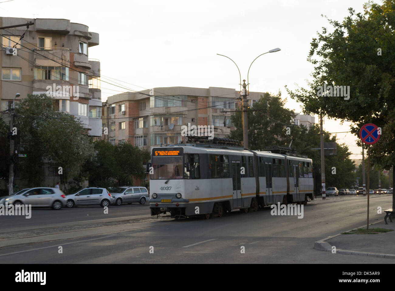 Public transport tram system in Bucharest, Romania Stock Photo - Alamy