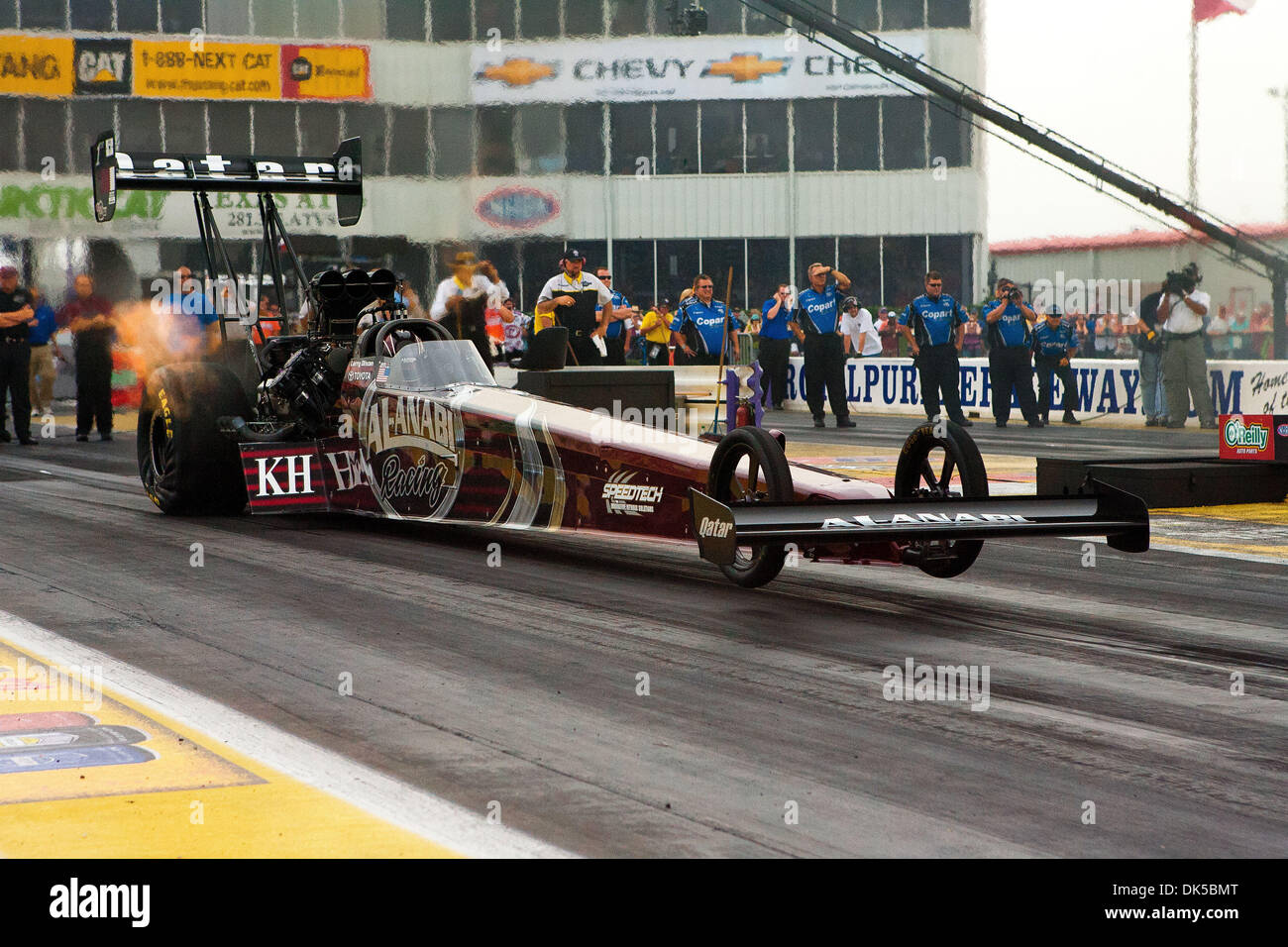 April 30, 2011 - Baytown, Texas, U.S - Top Fuel driver Larry Dixon (1 ...