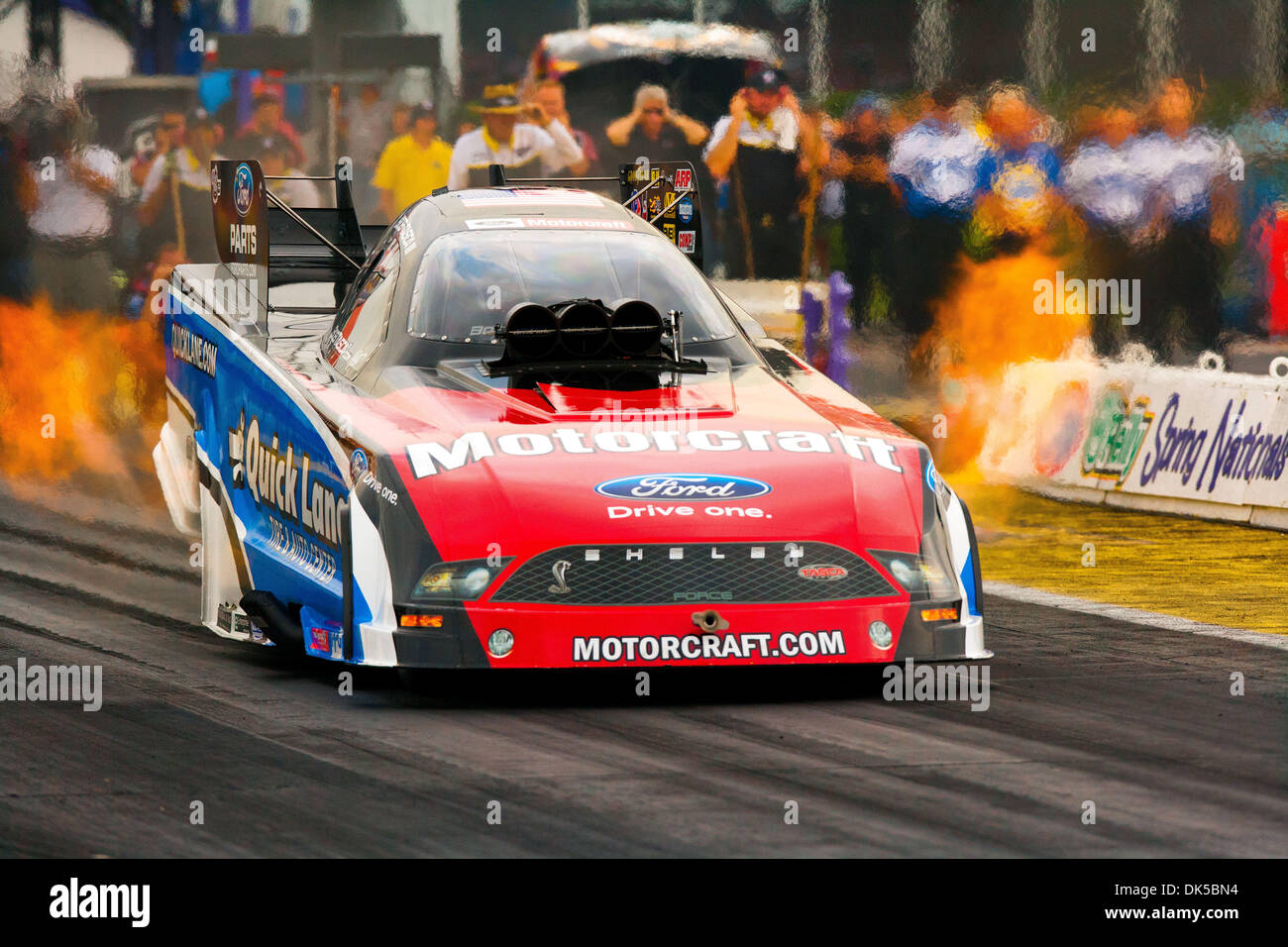 April 30, 2011 - Baytown, Texas, U.S - Top Fuel driver Bob Tasca III (5 ...