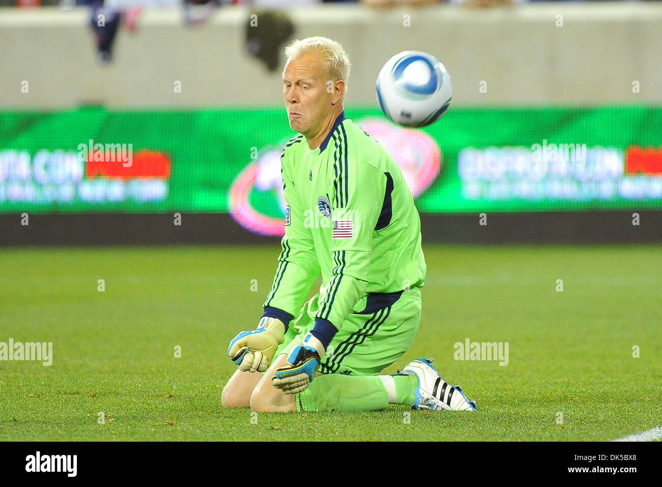 April 30, 2011 - Harrison, New Jersey, U.S - Sporting KC goalkeeper ...