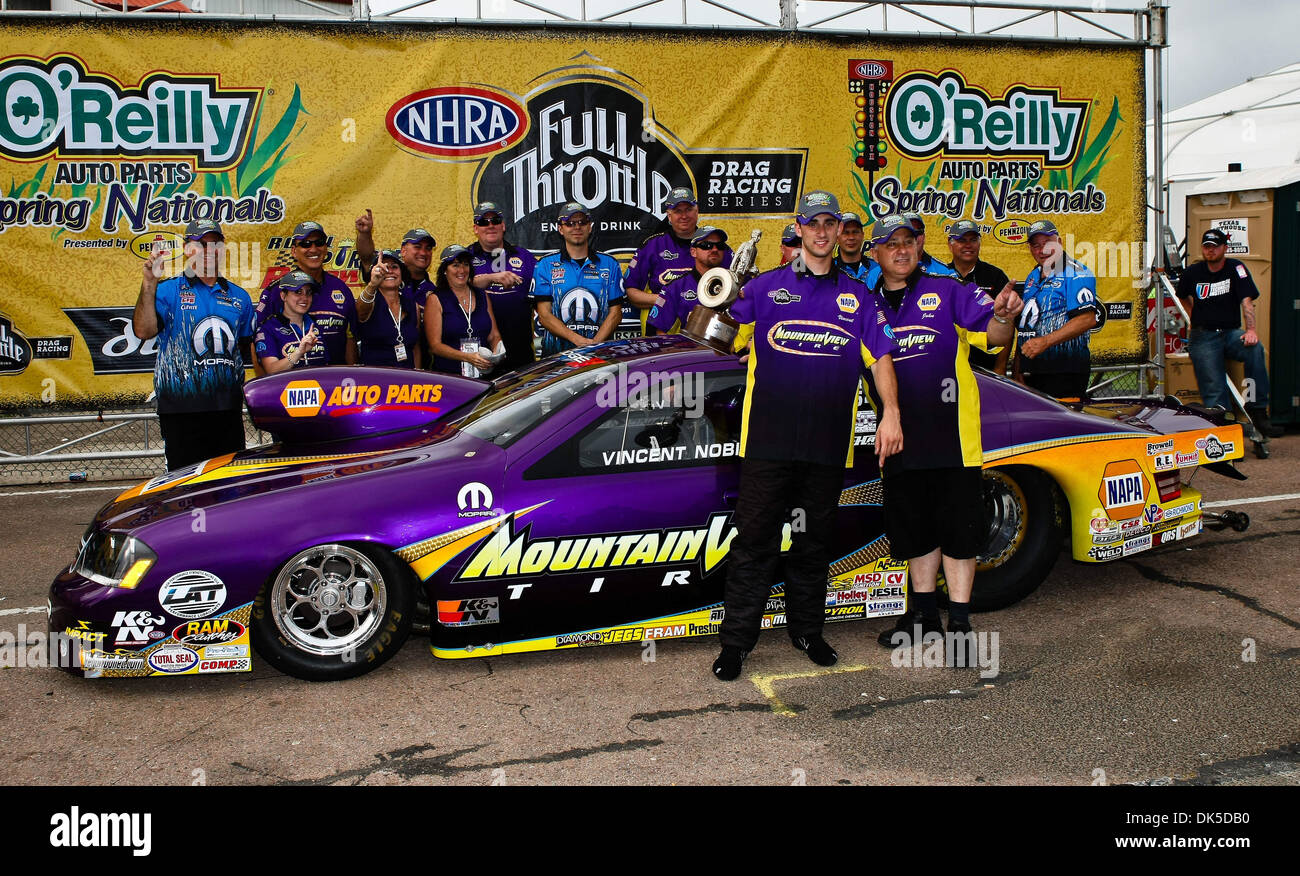 May 1, 2011 - Baytown, Texas, U.S - Vincent Nobile's team (Pro Stock ...