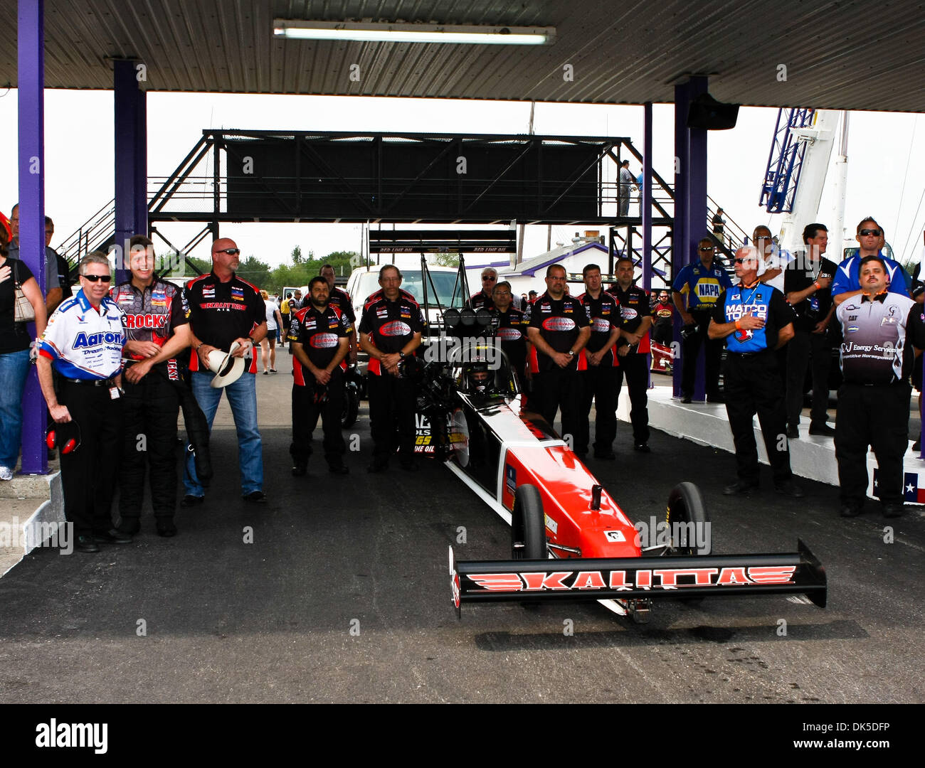 May 1, 2011 - Baytown, Texas, U.S - The Kalitta Motorsports team before ...