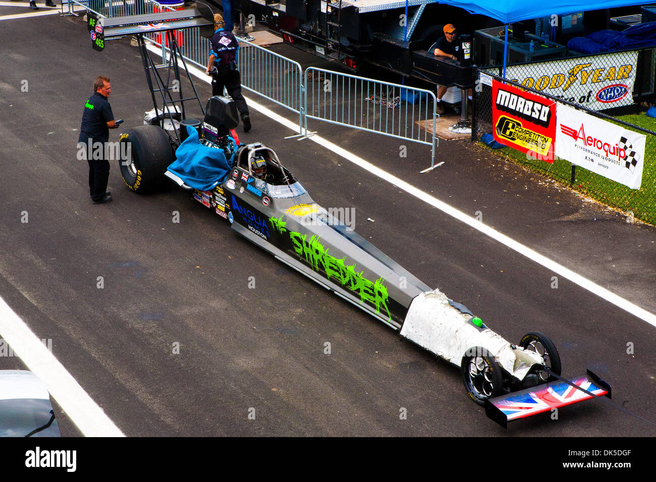May 1, 2011 - Baytown, Texas, U.S - Top Alcohol Dragster driver Michael ...