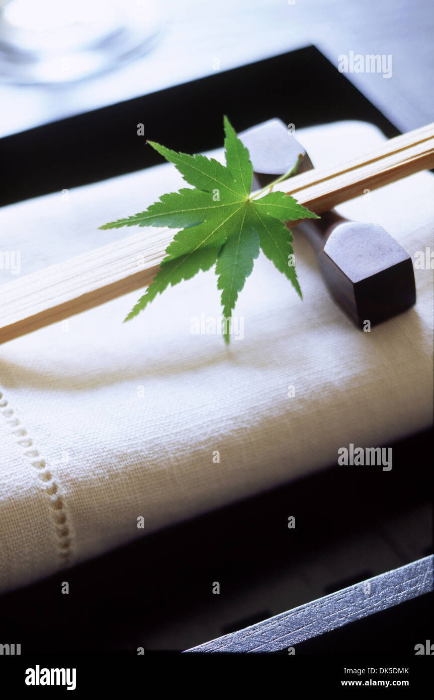 Chopsticks and chopstick rest Stock Photo - Alamy