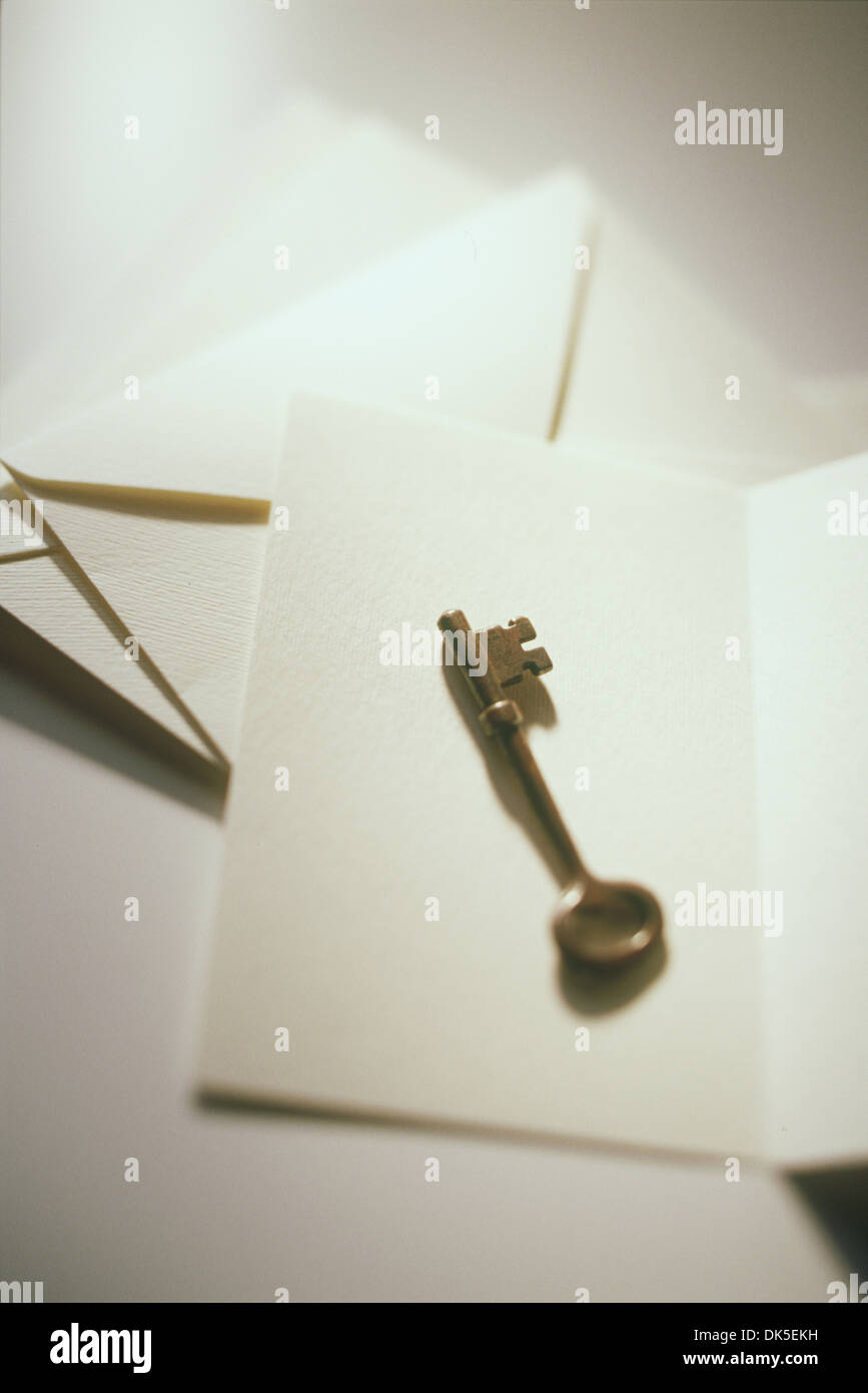 Key and Letter Set Stock Photo - Alamy