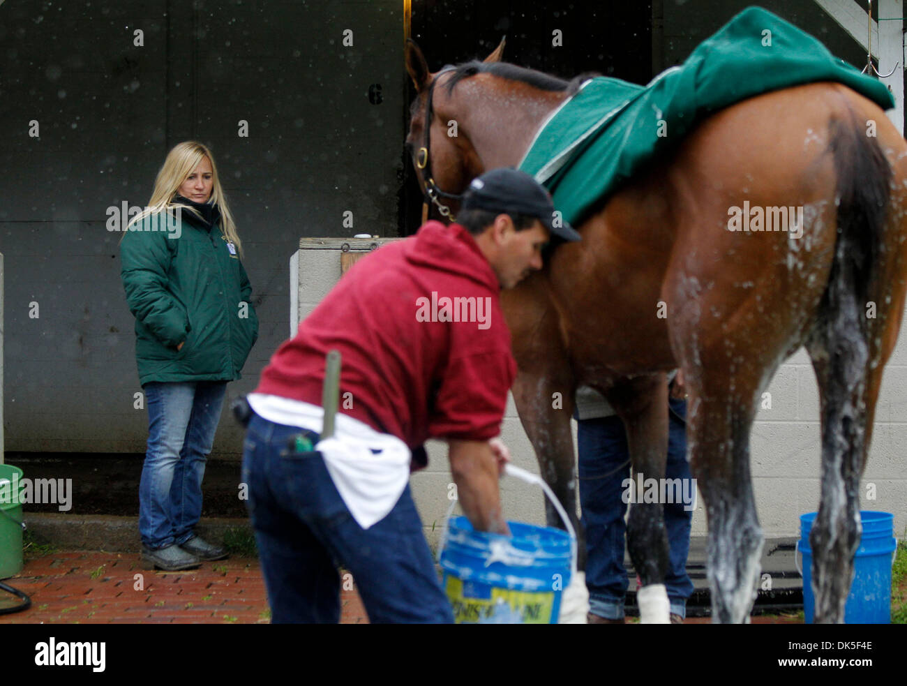 May 3, 2011 - Louisville, KY, USA - Mucho Macho Man got a bath under ...