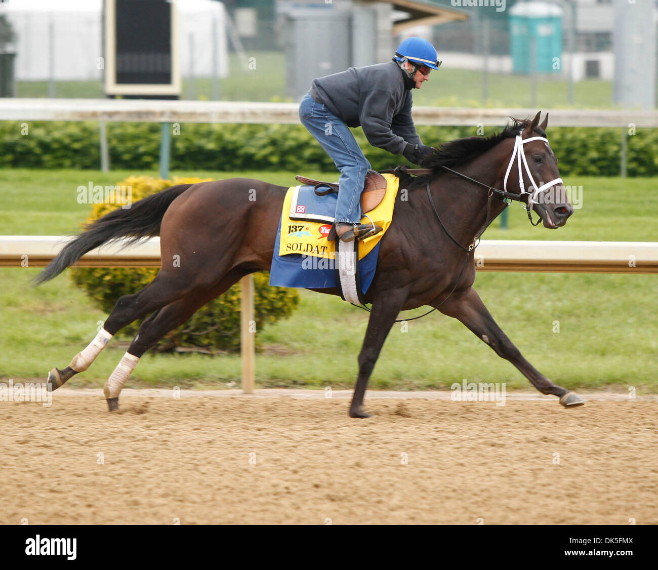 May 4, 2011 - Louisville, KY, USA - Soldat with Danny Wright up during ...
