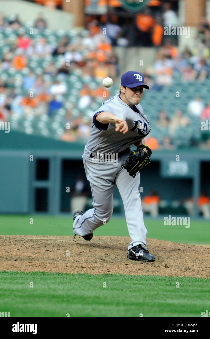 May 7, 2011 - Baltimore, Maryland, U.S - Brandon Gomes pitches during a ...