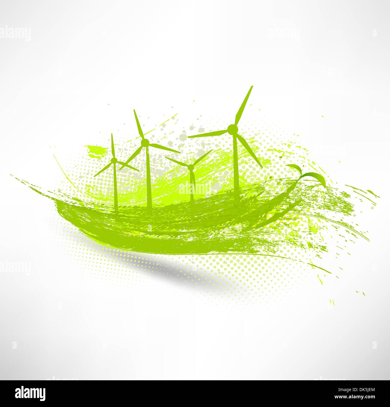 vector wind turbines concept Stock Vector Image & Art - Alamy