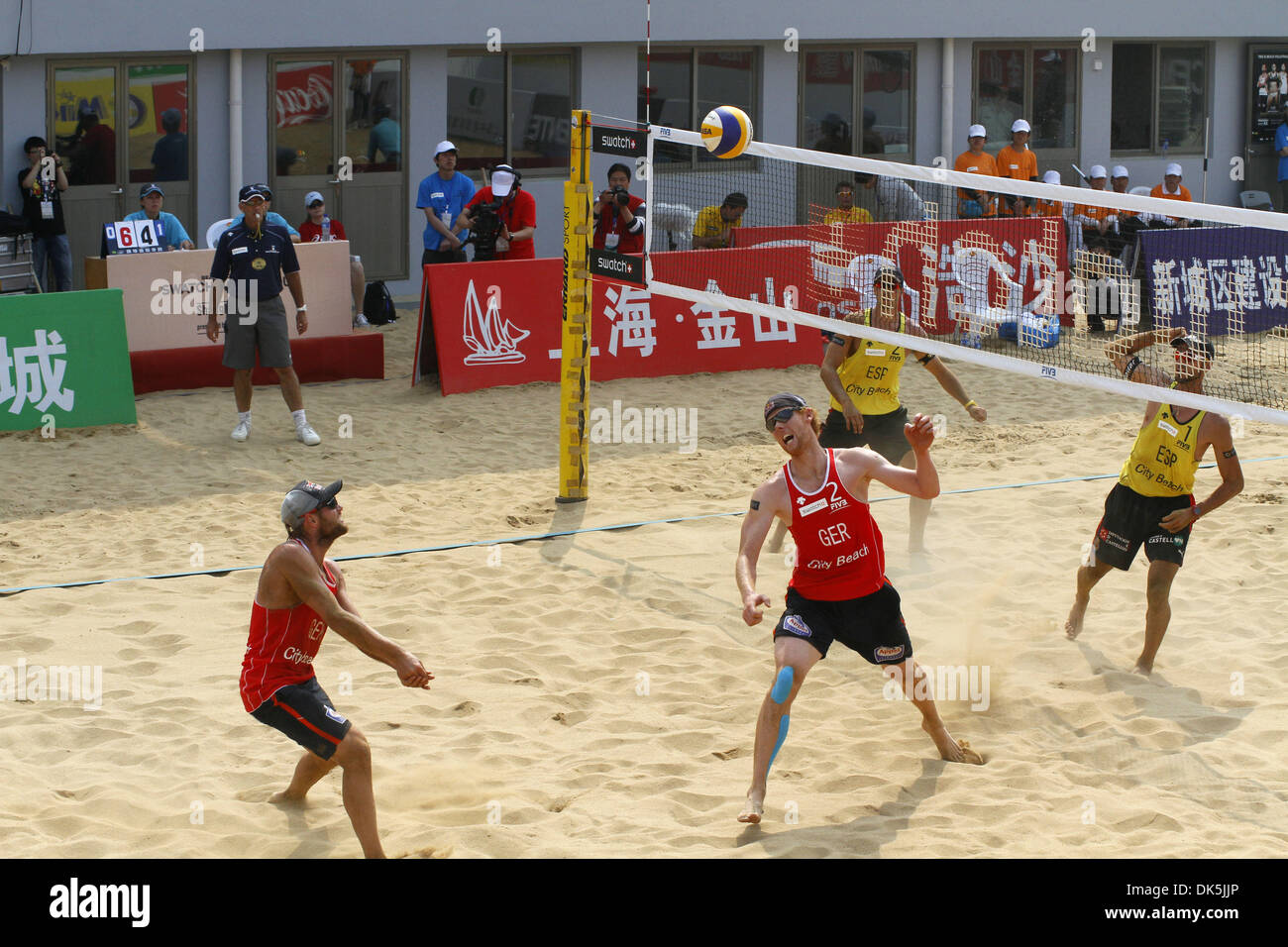May 07, 2011 - Jinshan, China - JONAS RECKERMANN shows emotion as ...
