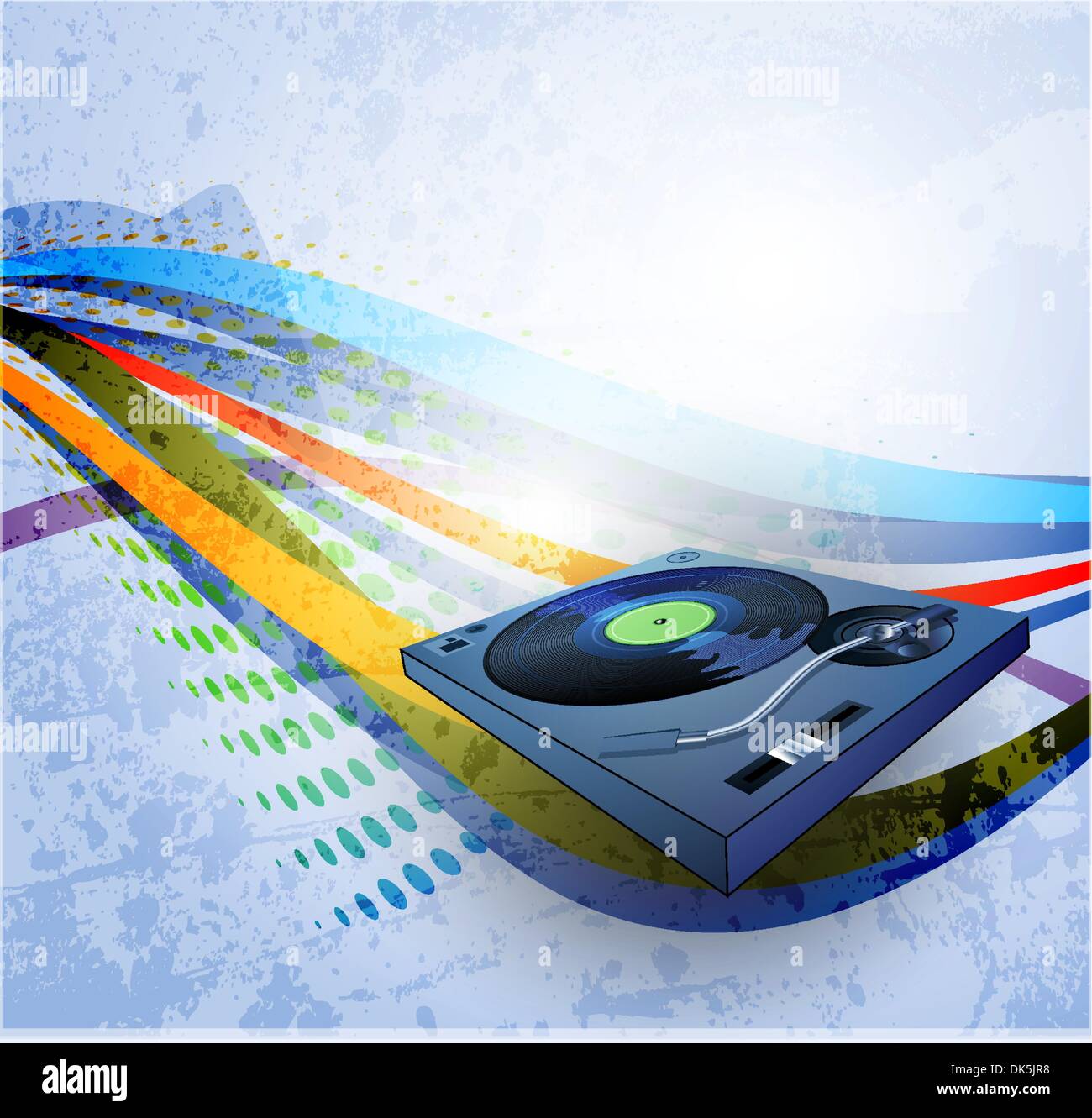 abstract grunge background, Illustration of a turntable Stock Vector ...