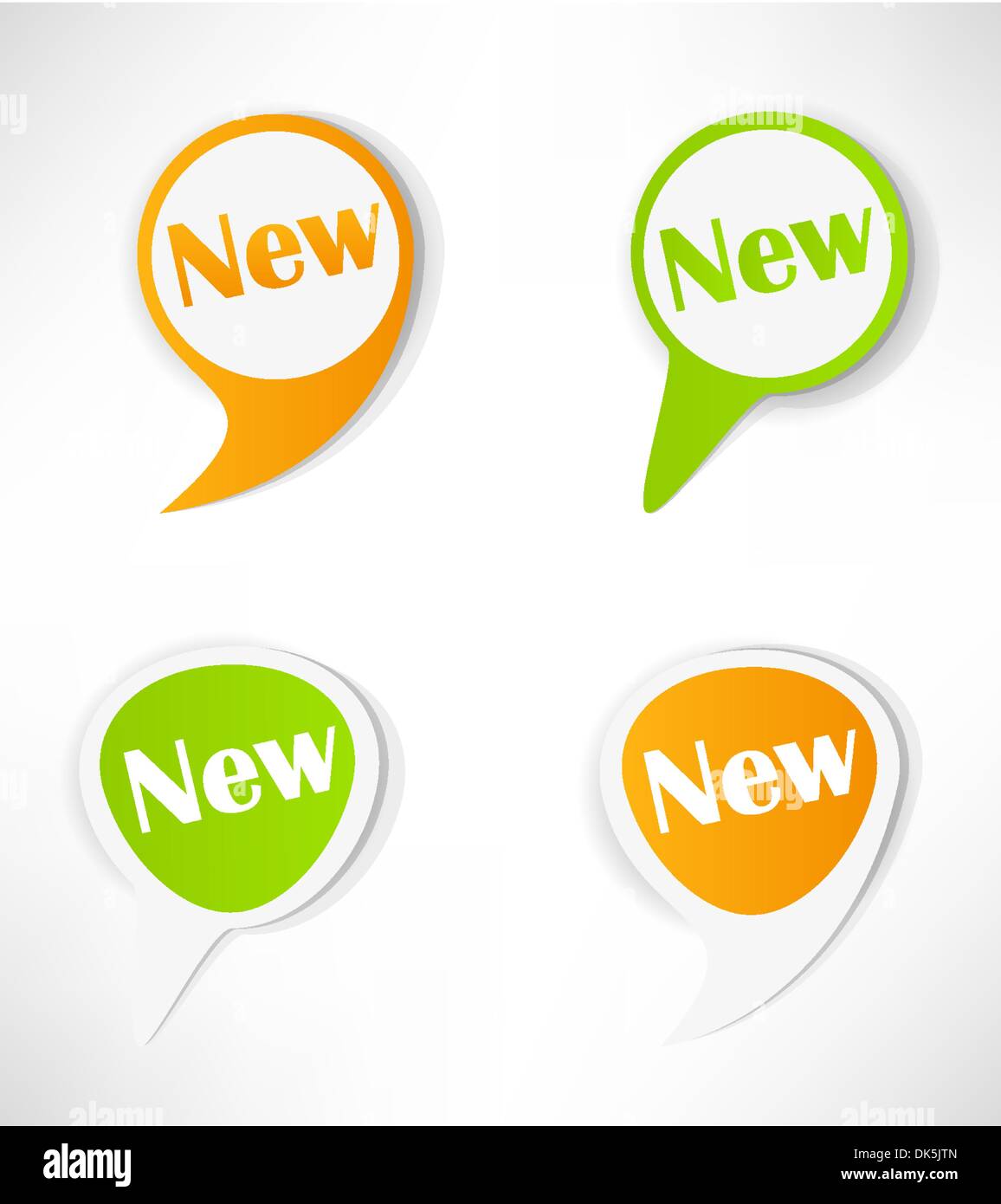 New Labels. Vector Stock Vector Image & Art - Alamy