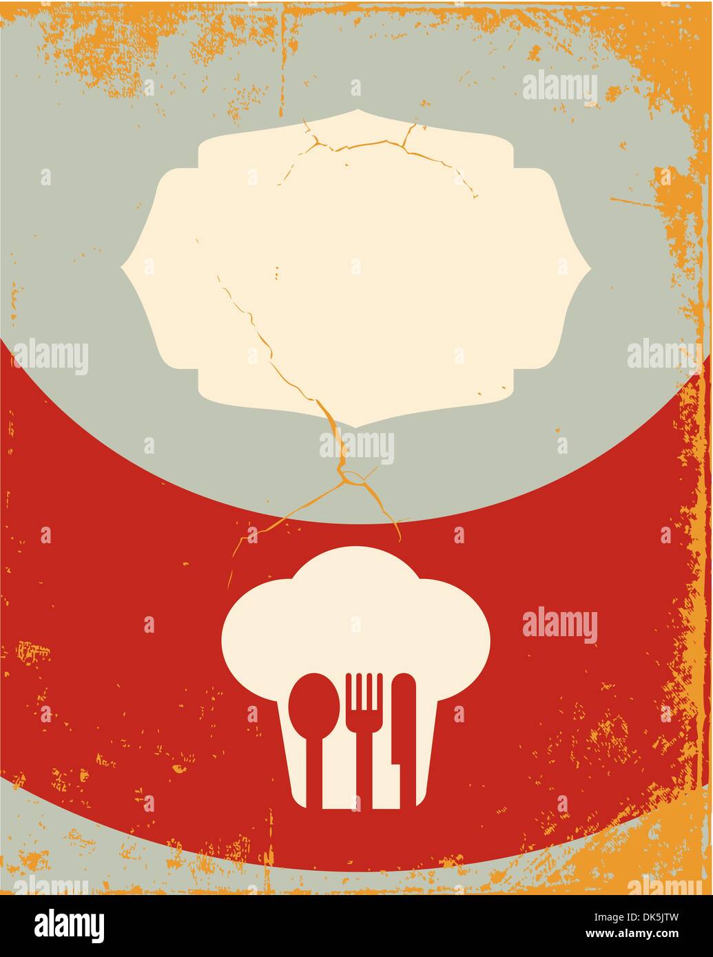 Restaurant menu design. With the silhouette cook chef Stock Vector ...