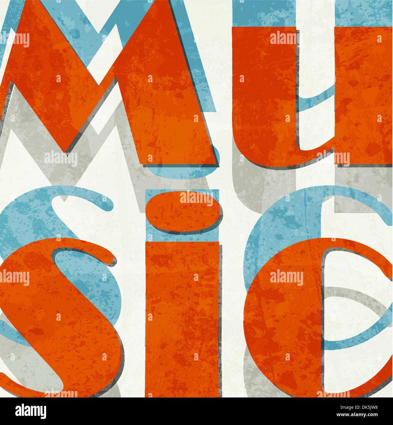 Music. Retro grunge typographic poster Stock Vector Image & Art - Alamy