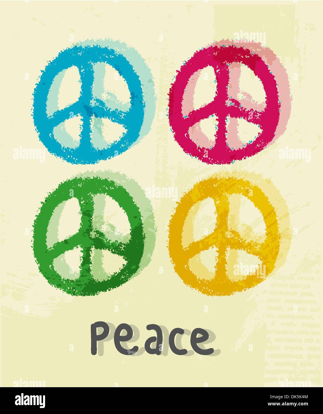 illustration of peace sign Stock Vector Image & Art - Alamy