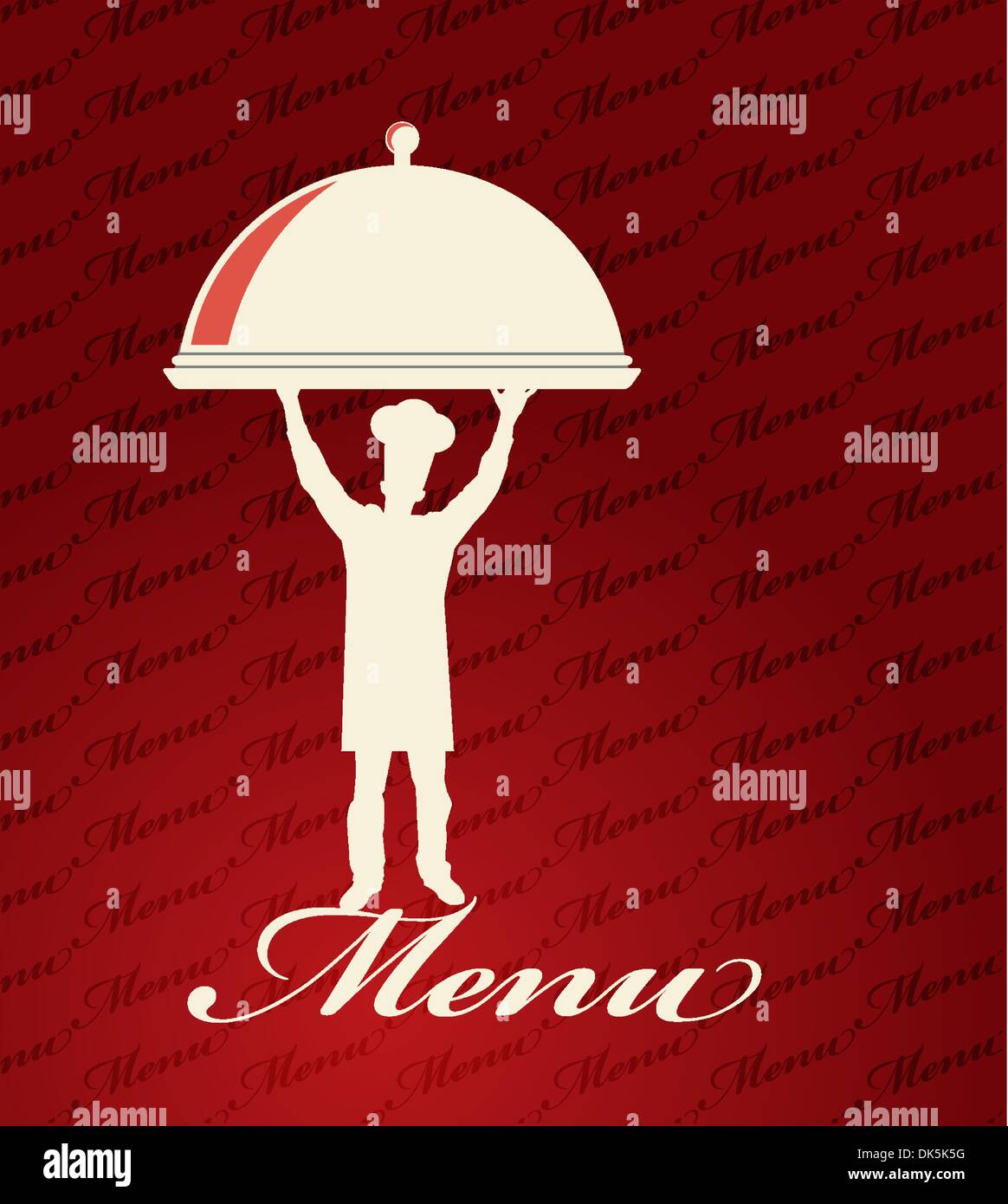 Restaurant menu design. With the silhouette cook chef Stock Vector ...