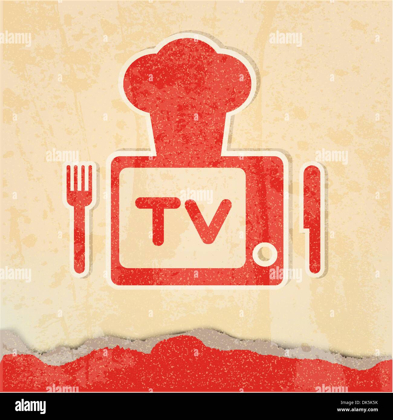 Cute retro tv vector Stock Vector Image & Art - Alamy