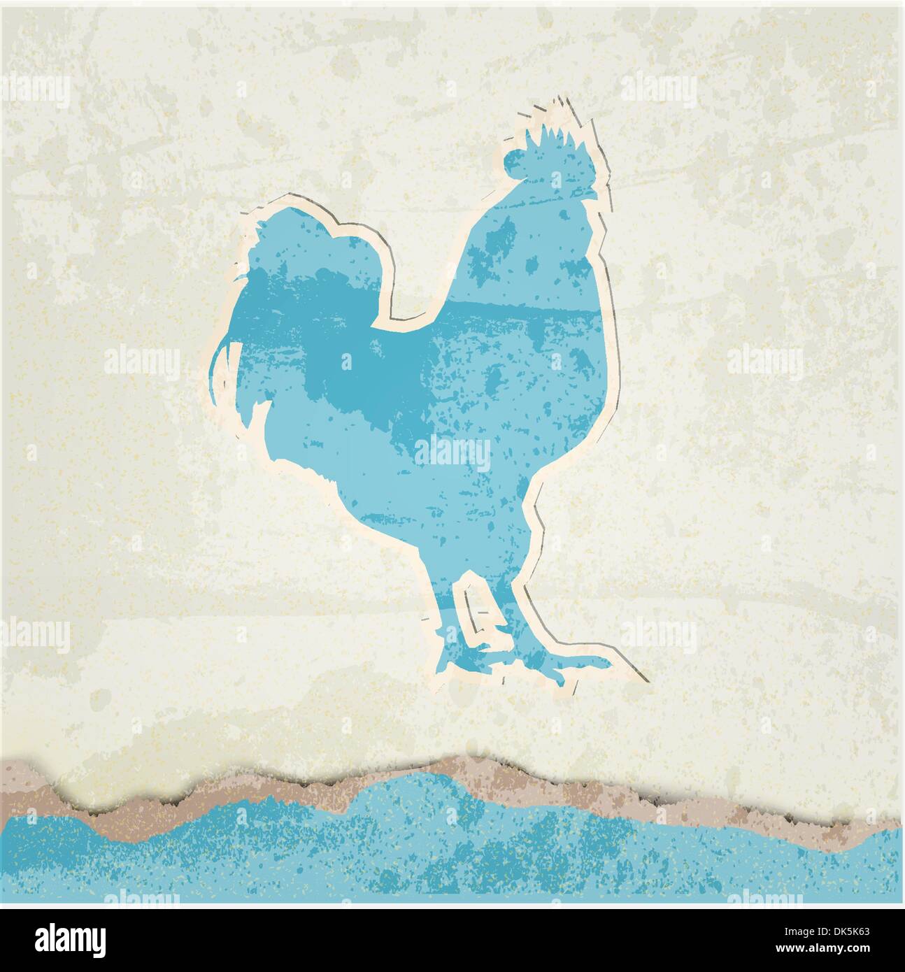 Red rooster retro poster Stock Vector Image & Art - Alamy