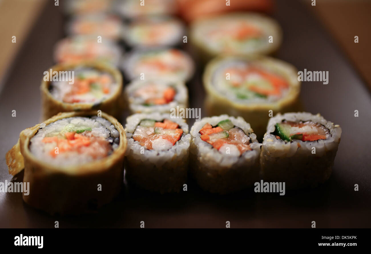 Sushi pieces hi-res stock photography and images - Alamy