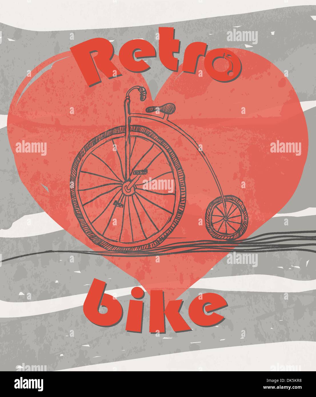 old retro bicycle grunge background Stock Vector Image & Art - Alamy