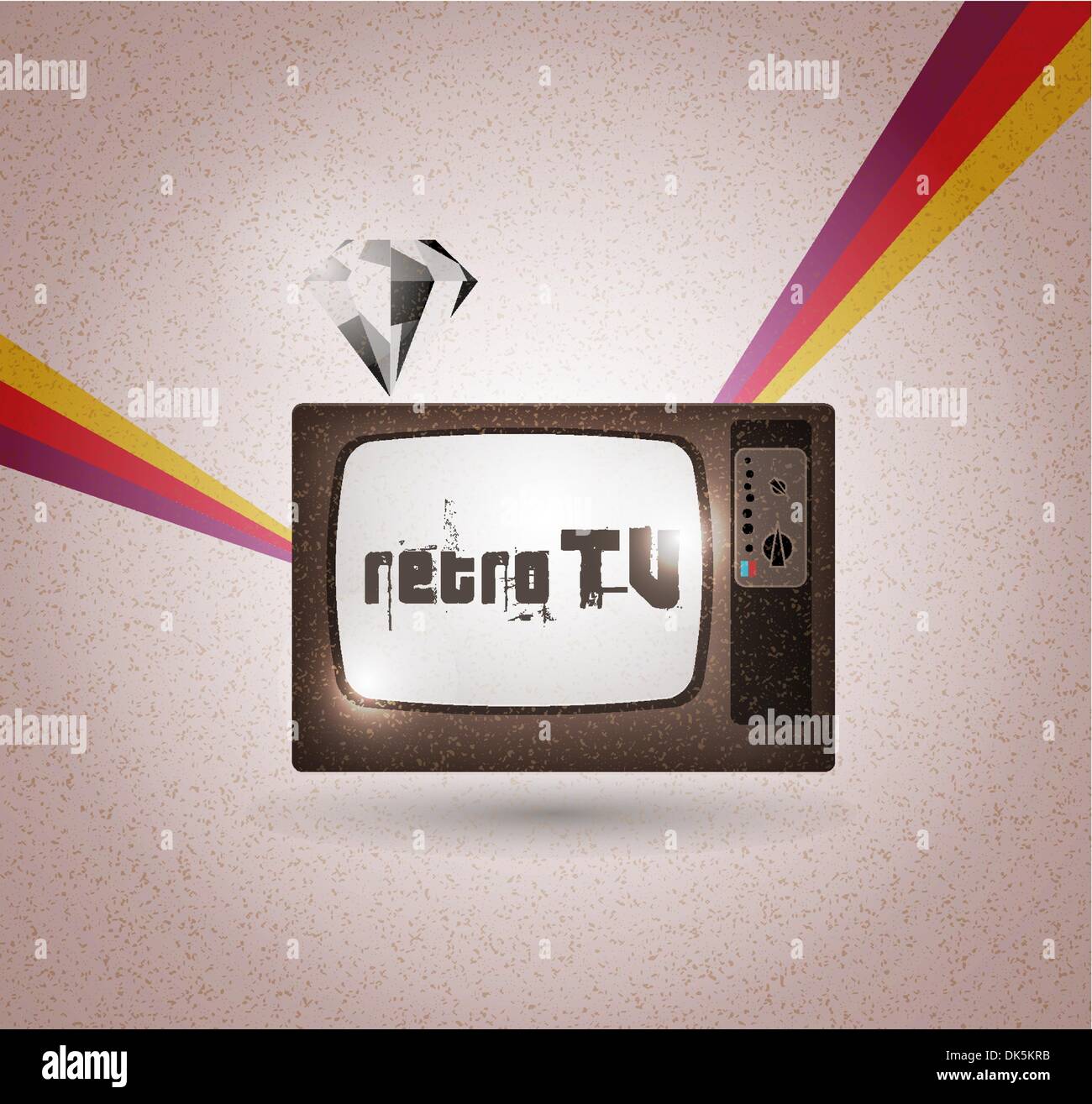 retro tv vector Stock Vector Image & Art - Alamy