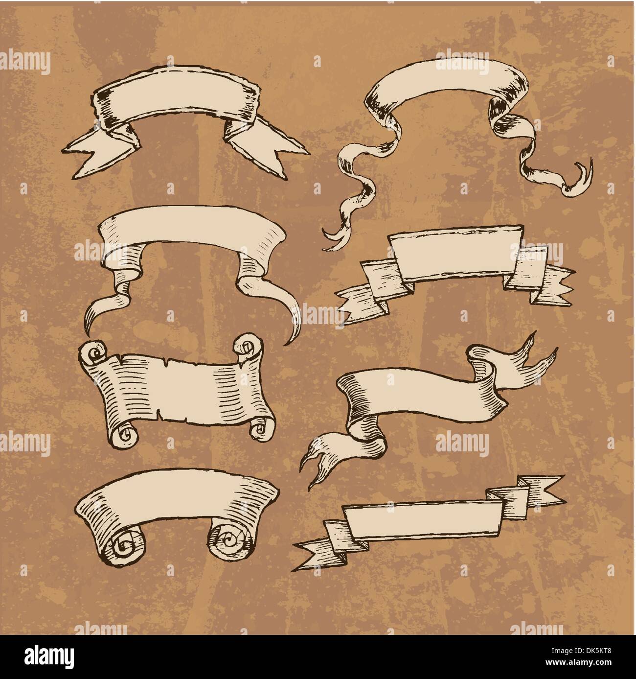 decorative vintage ribbons Stock Vector Image & Art - Alamy