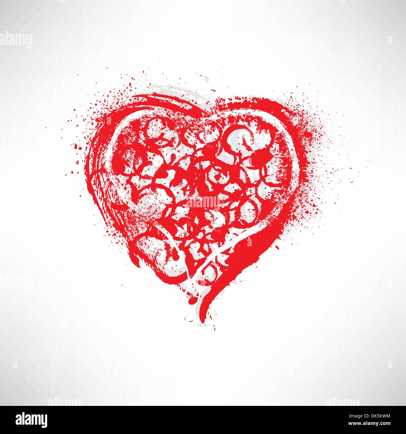Painted brush heart shape Stock Vector Image & Art - Alamy