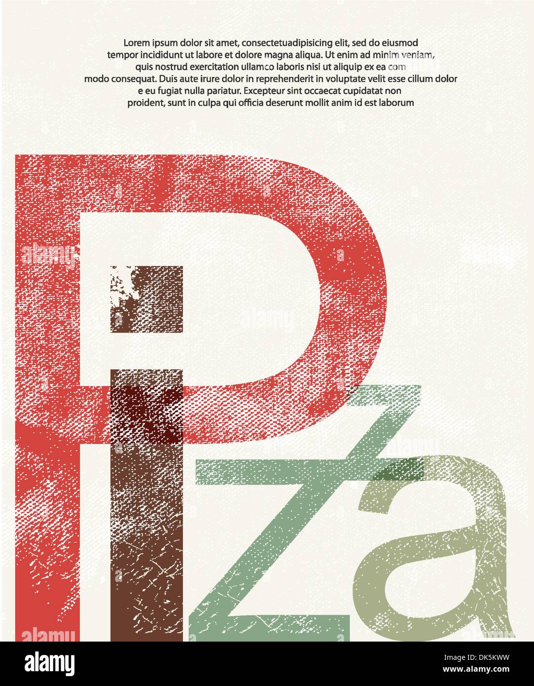 Pizza. Design print retro background Stock Vector Image & Art - Alamy