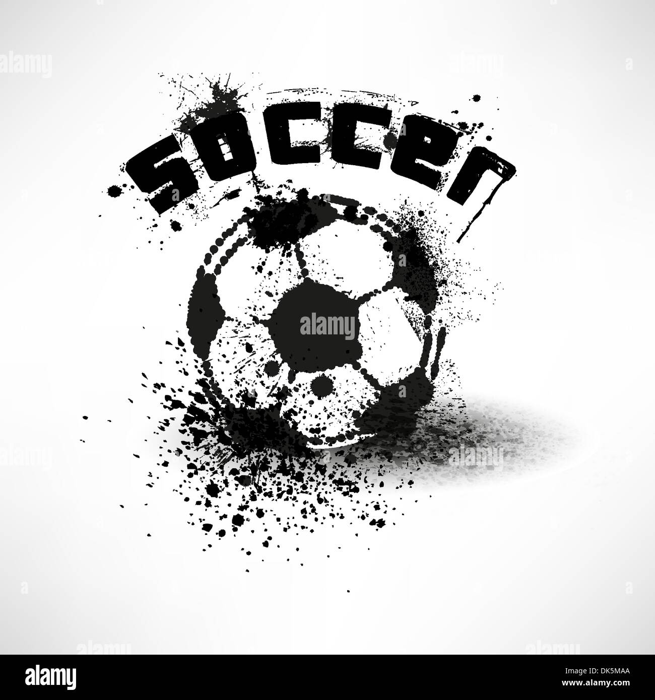 grunge soccer ball vector Stock Vector Image & Art - Alamy