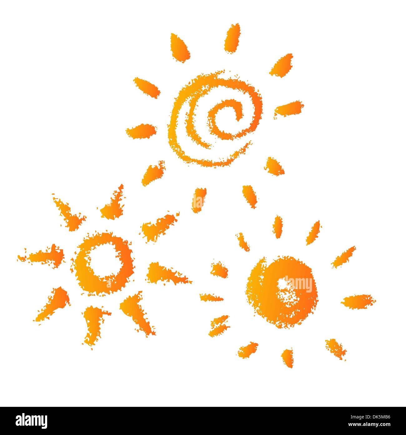 hand drawn sun collection Stock Vector Image & Art - Alamy