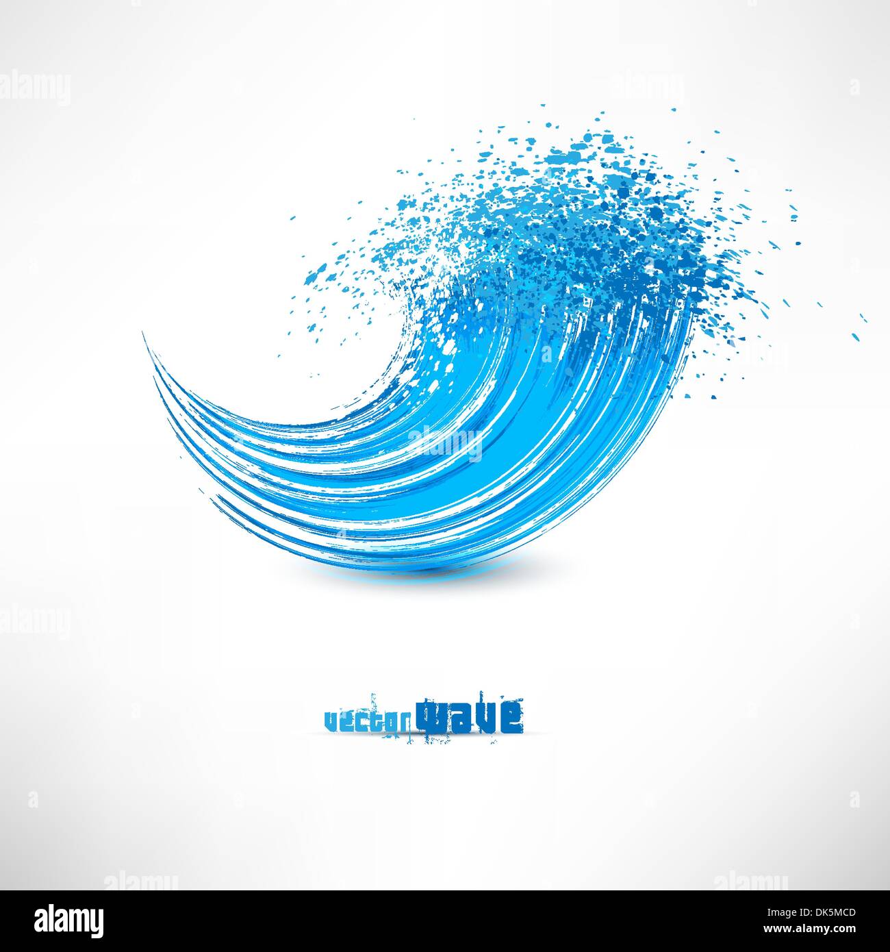 Blue wave sign Stock Vector Image & Art - Alamy