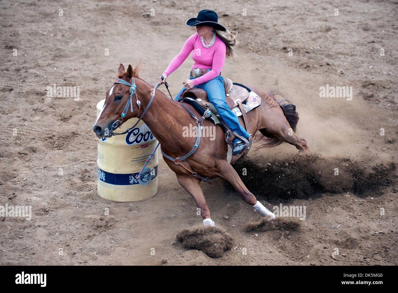 May 8, 2011 - Sonora, California, U.S - Barrel racer COURTNEY CLINE of ...