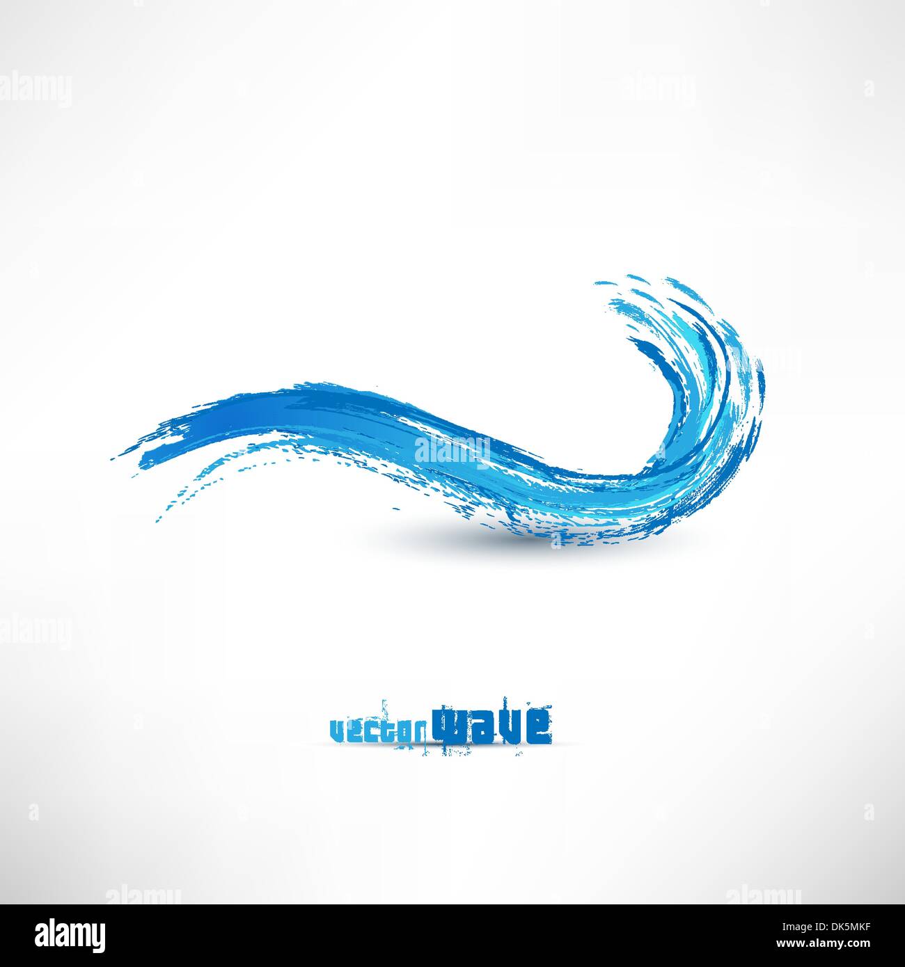 Vector illustration of abstract blue wave Stock Vector Image & Art - Alamy
