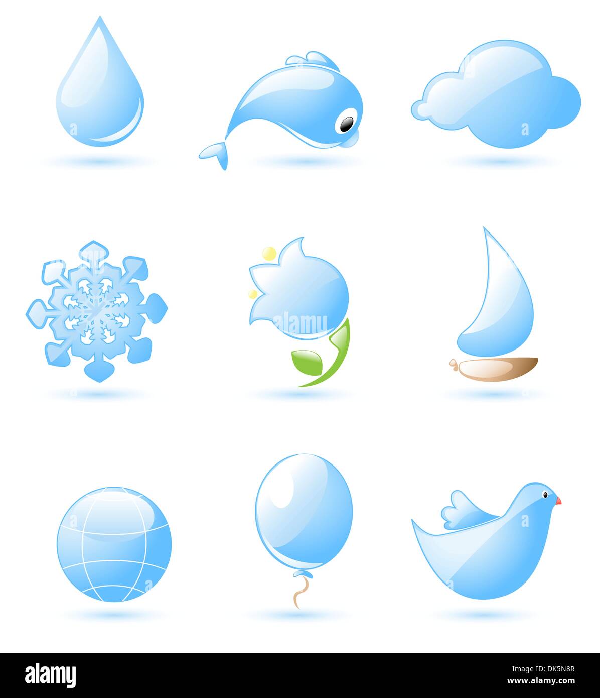 Bluebell water Stock Vector Images - Alamy