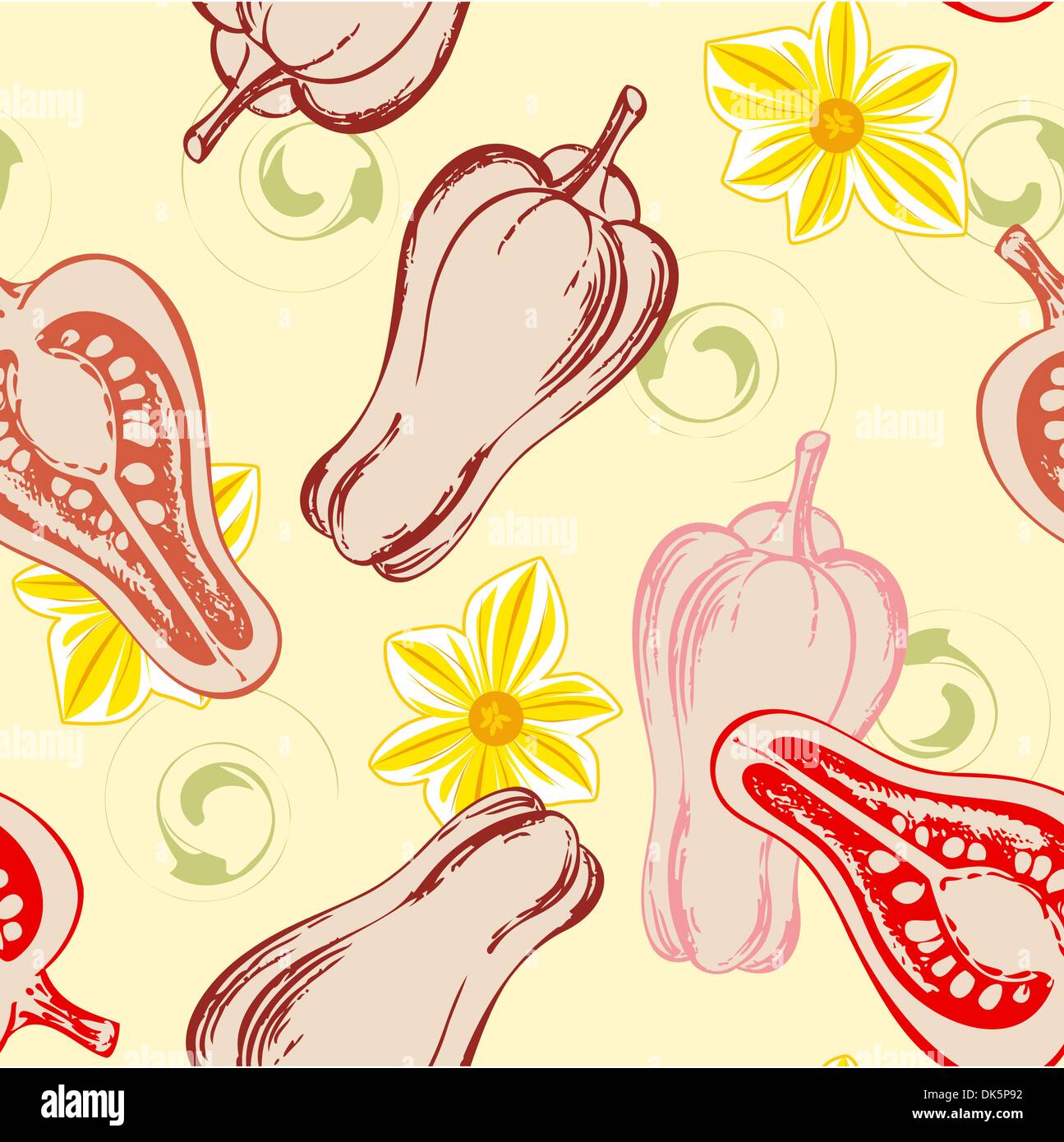 Pepper flower Stock Vector Images - Alamy