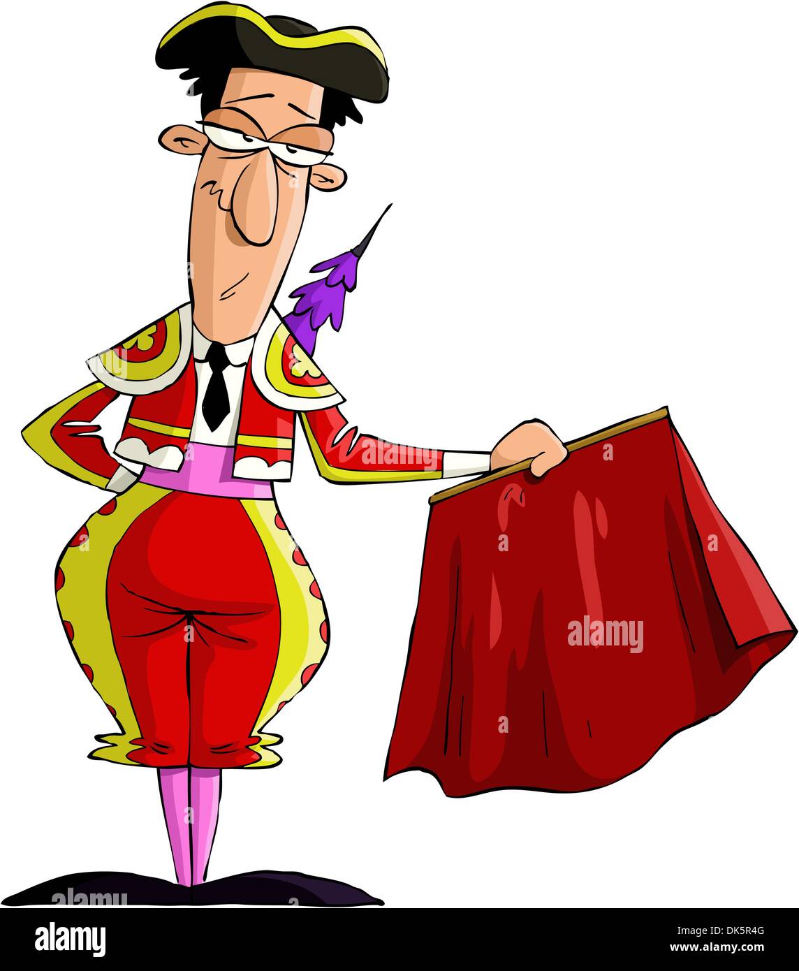 Bullfighter on a white background, vector illustration Stock Vector ...