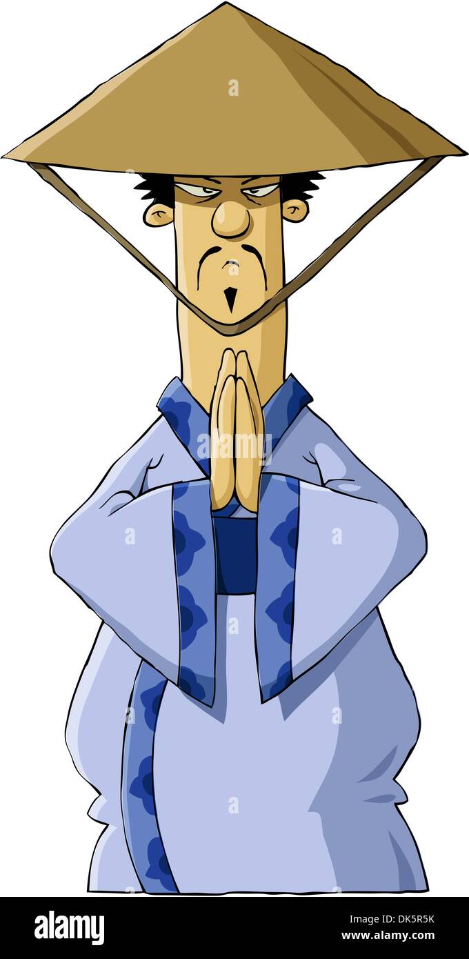 Chinese man on a white background, vector Stock Vector Image & Art - Alamy