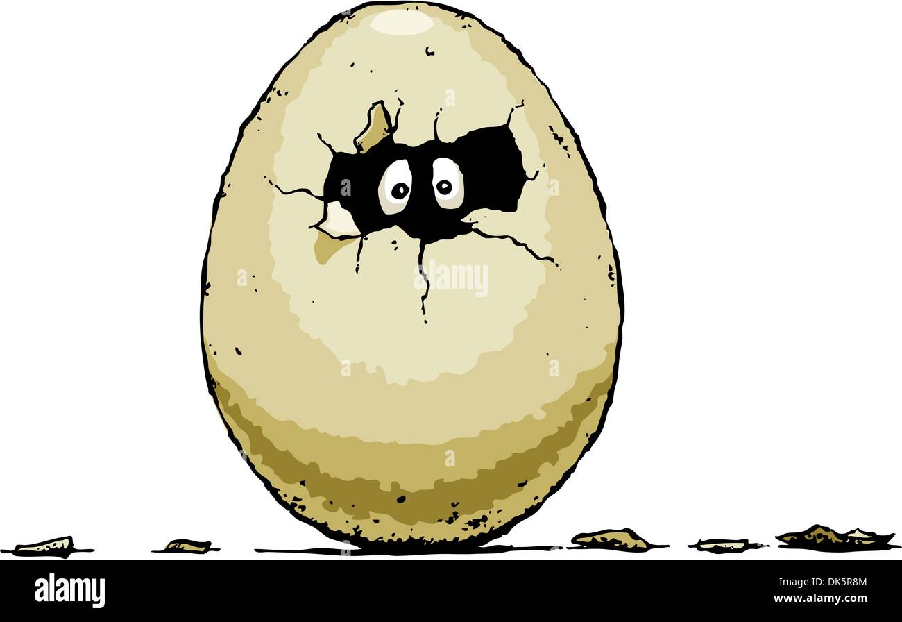 Cartoon egg on a white background, vector Stock Vector Image & Art - Alamy